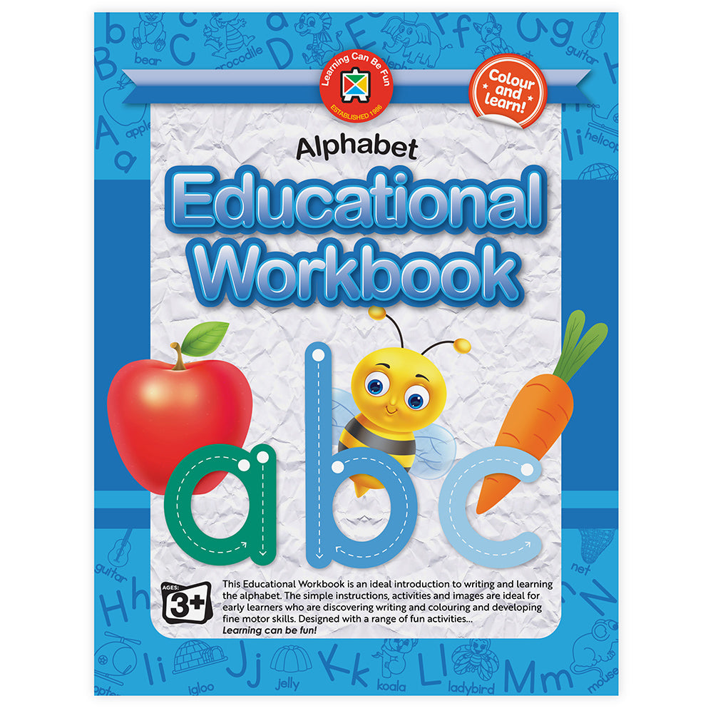 Learning Can Be Fun Alphabet Educational Workbook
