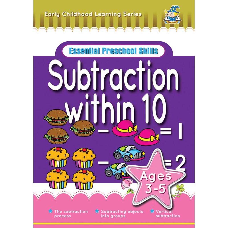 Greenhill Activity Book 3-5 Year Subtraction Within 10 | Hobby Land