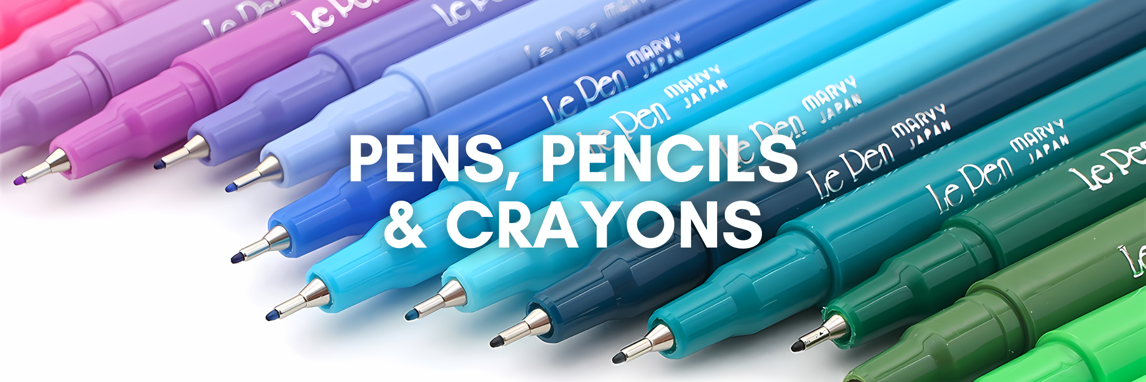 Pens, Pencils & Crayons
