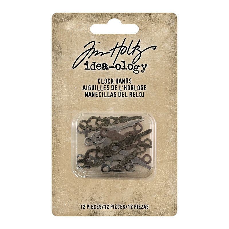 Tim Holtz Idea-Ology Clock Hands 12 Pieces