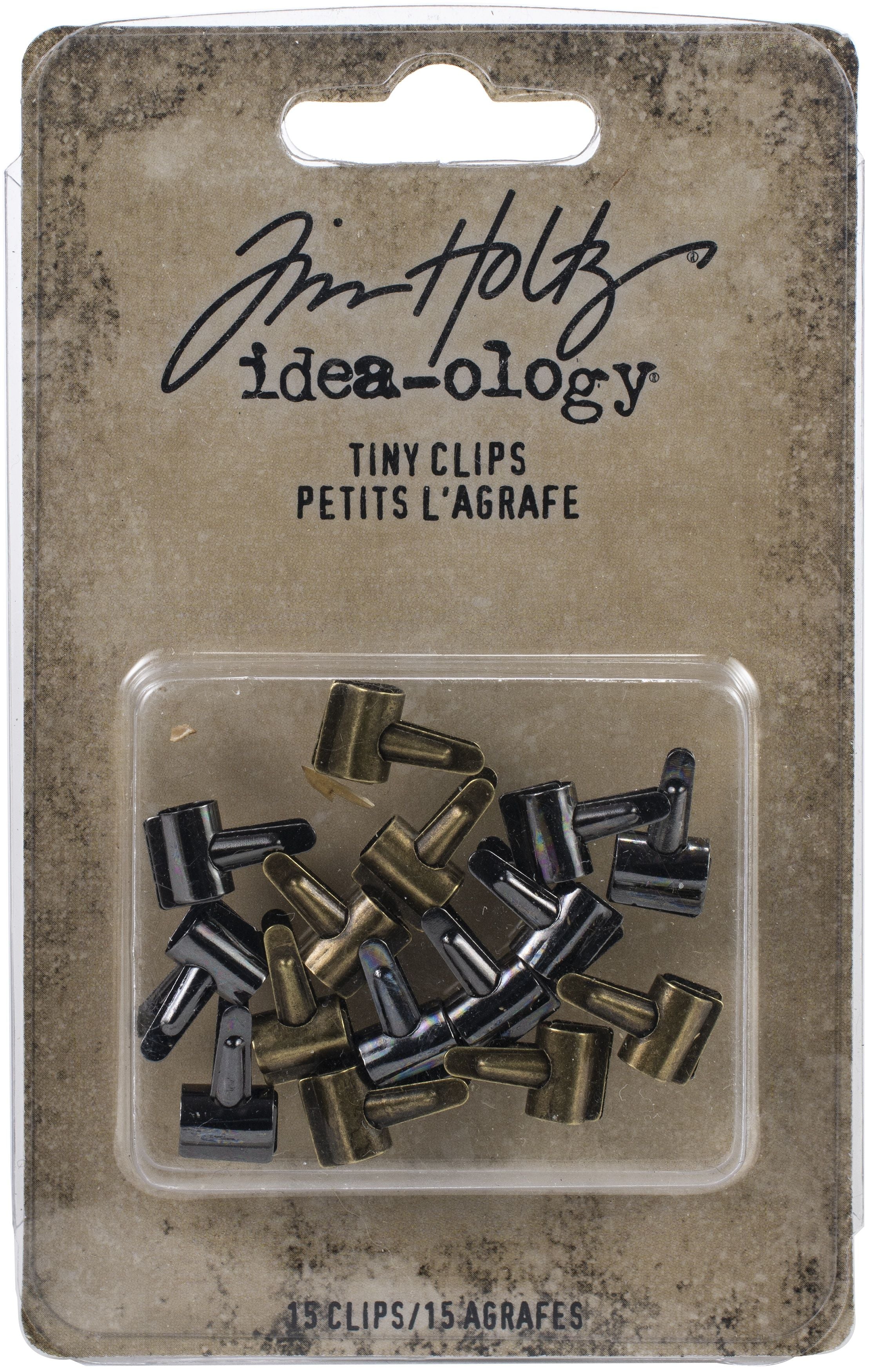 Tim Holtz Idea-Ology Tiny Clips 15 Pieces
