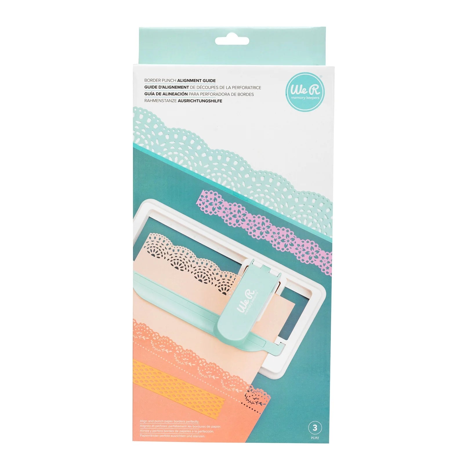 We R Memory Keepers Edge Alignment Guide with Mosaic Border Punch