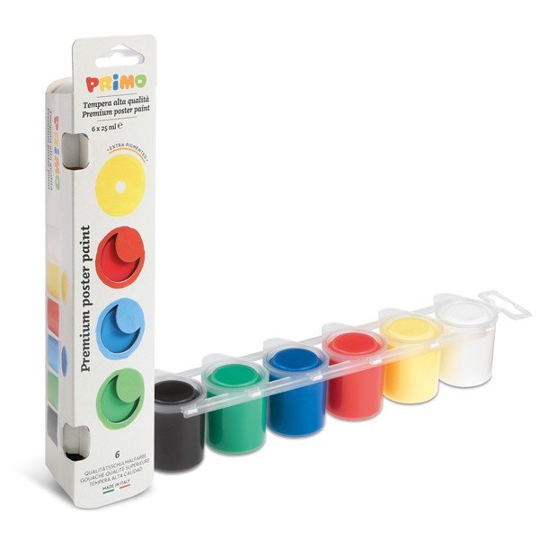 Primo 25ml Ready Mix Poster Paints Set of 6 | Hobby Land