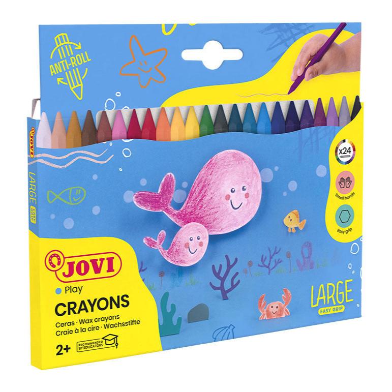 Jovi Art Plastic Crayons Set of 24 | Hobby Land