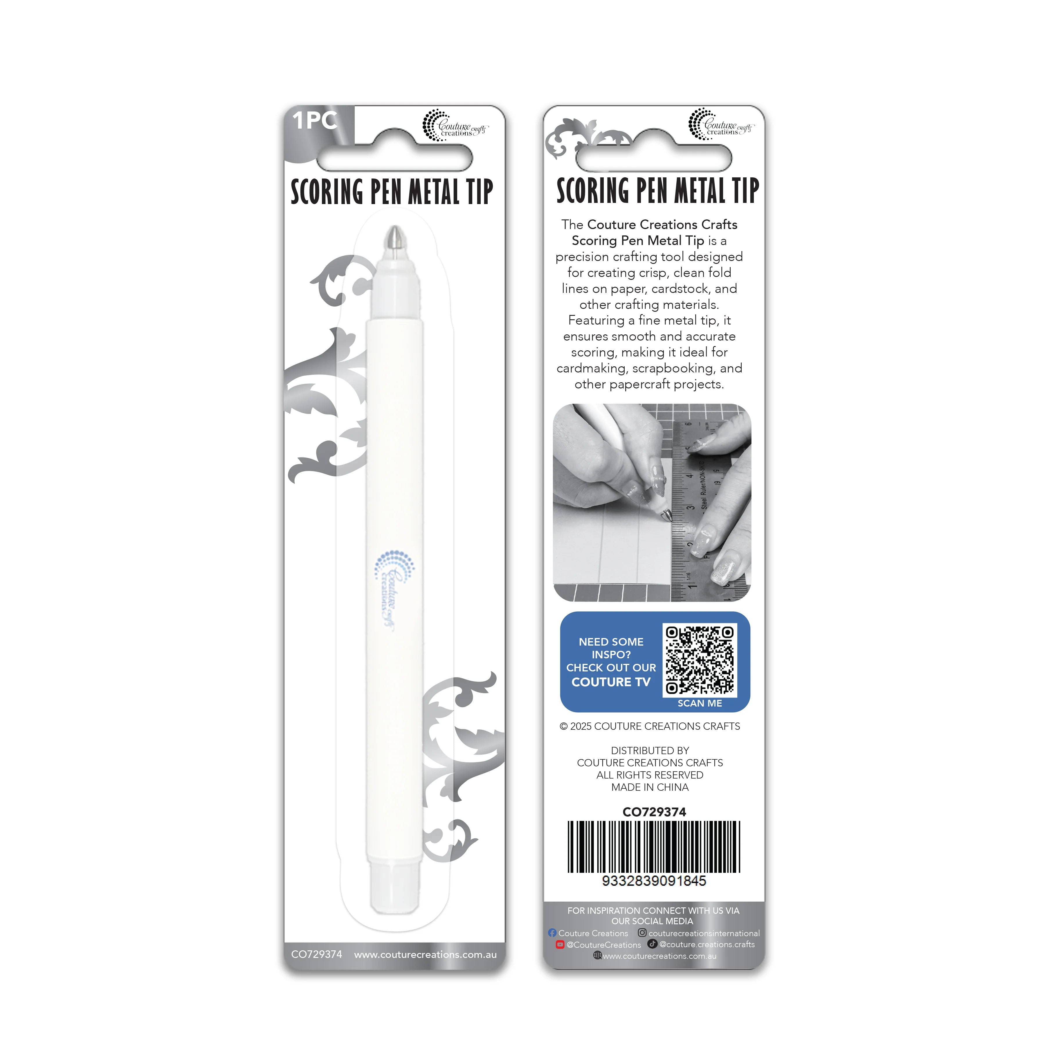Couture Creations Metal Tip Scoring Pen