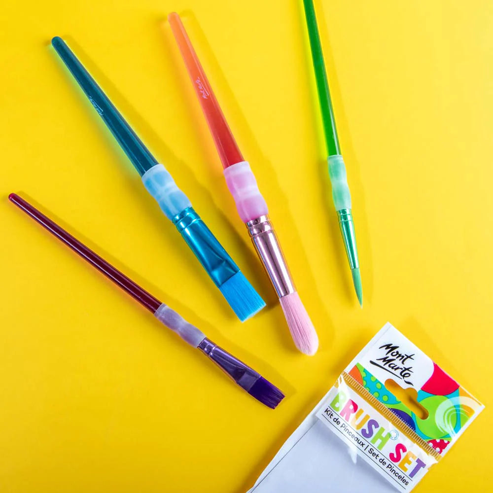 Mont Marte Kids Brushes Set of 4