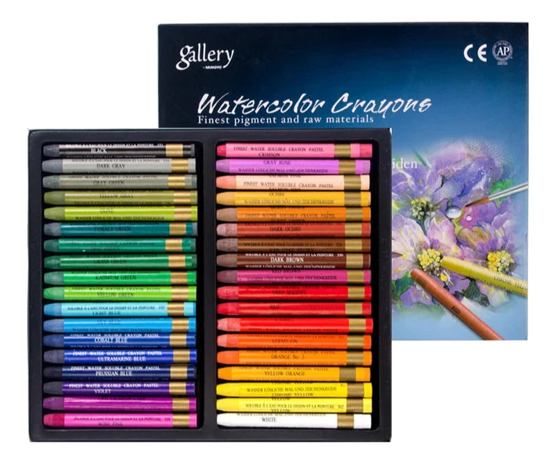 Mungyo Gallery Watercolour Crayons Set of 36 | Hobby Land