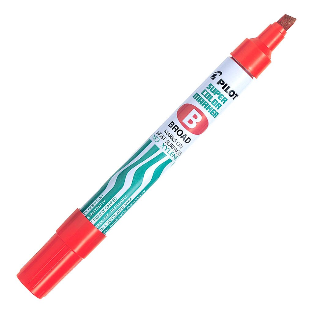Pilot Super Colour Permanent Marker Broad Red