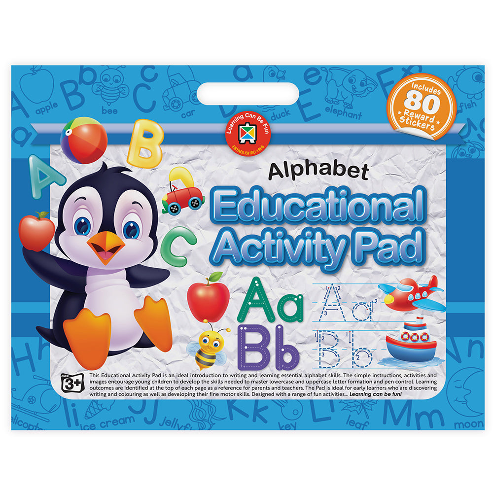 Learning Can Be Fun Alphabet Educational Activity Pad
