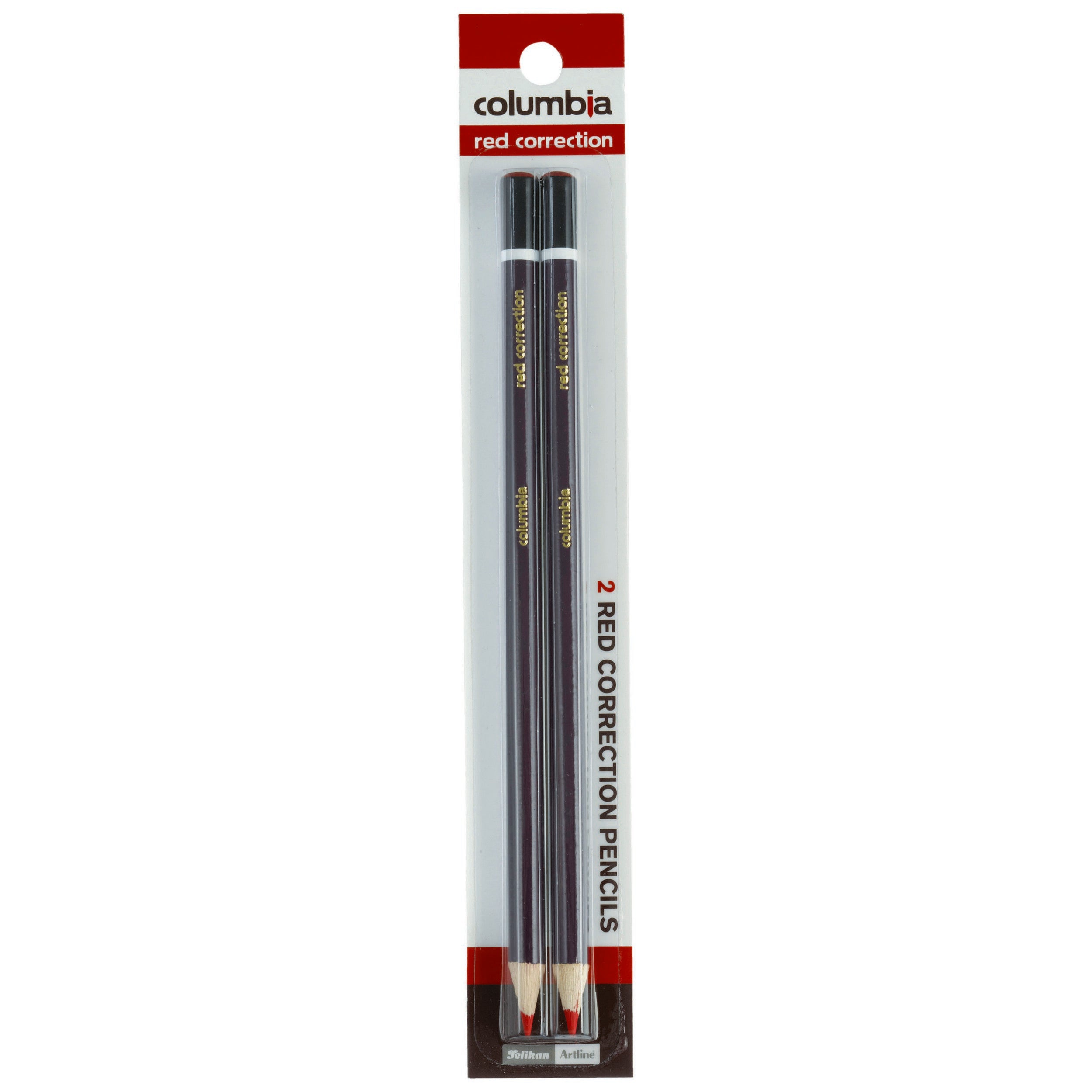 Columbia Correction Red Pencil Round Pack Of 2 | Hobby Land