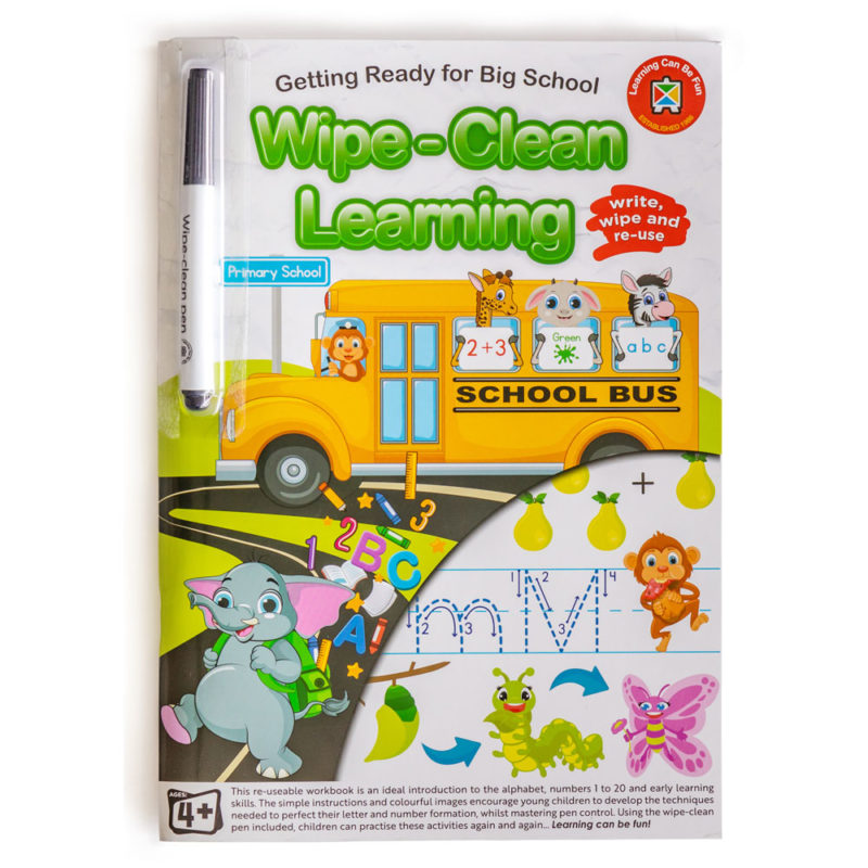 Learning Can Be Fun Wipe Clean Get Ready Big School Learning Book With ...