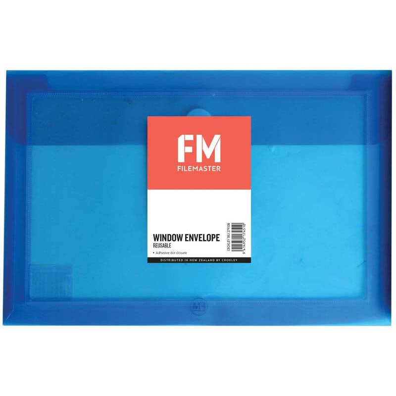 FM Window Envelope Reusable Size Foolscap Polypropylene | Hobby Land