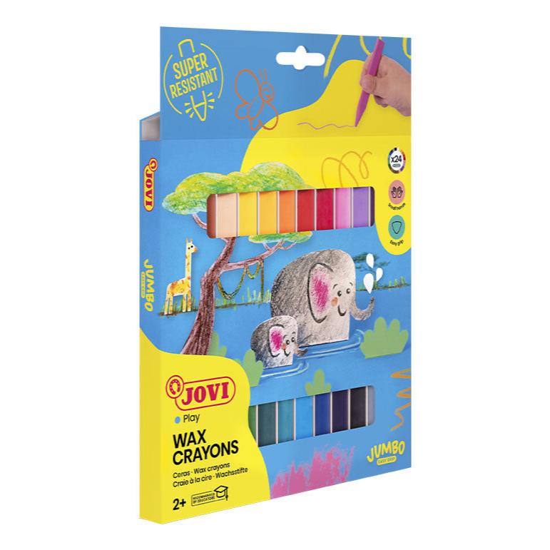 Jovi Triwax Triangular Shaped Crayons Set of 24 | Hobby Land