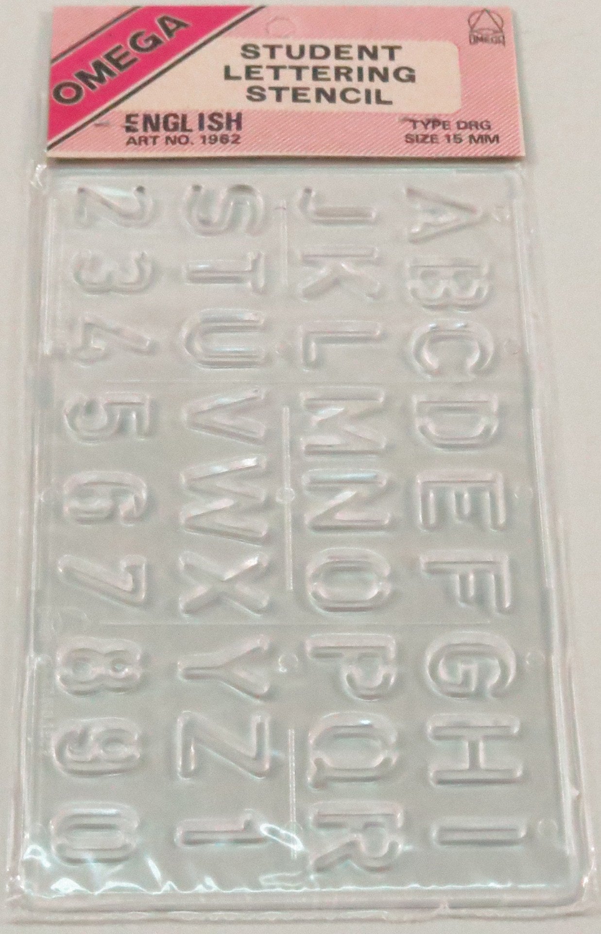Omega Letter Stencil | Hobby Land
