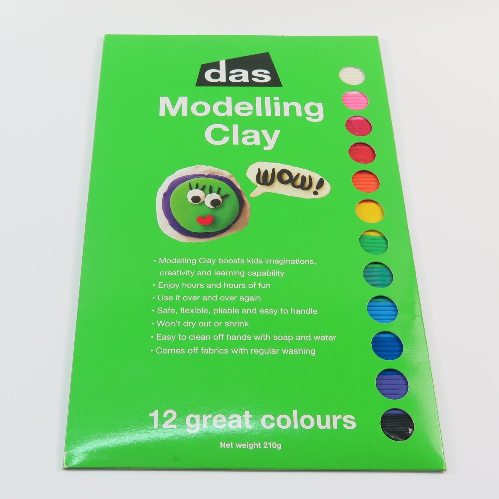 Hobby Land DAS Modelling Clay 210 Gram Set Of 12 Colours