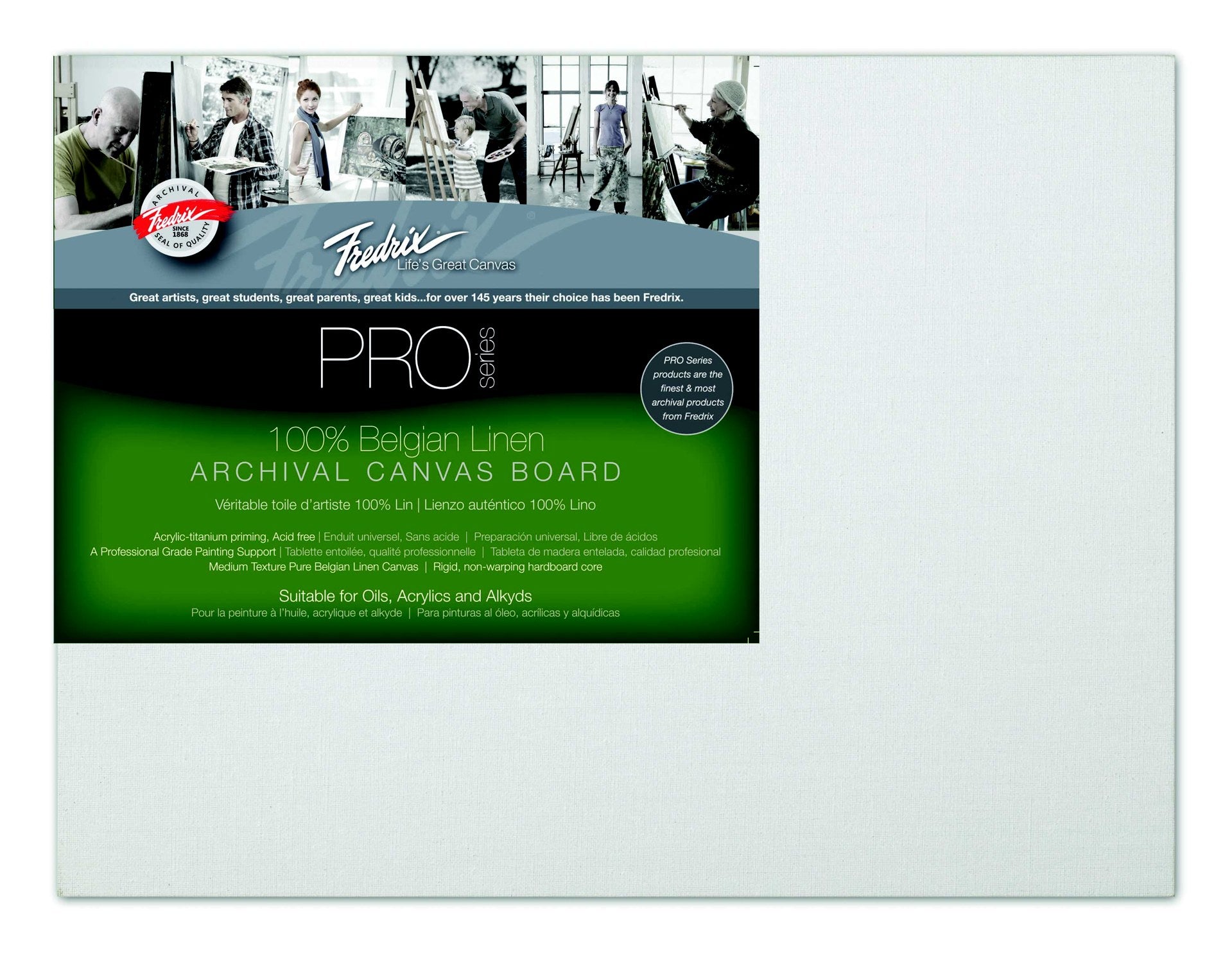 Fredrix Archival Linen Boards | Hobby Land
