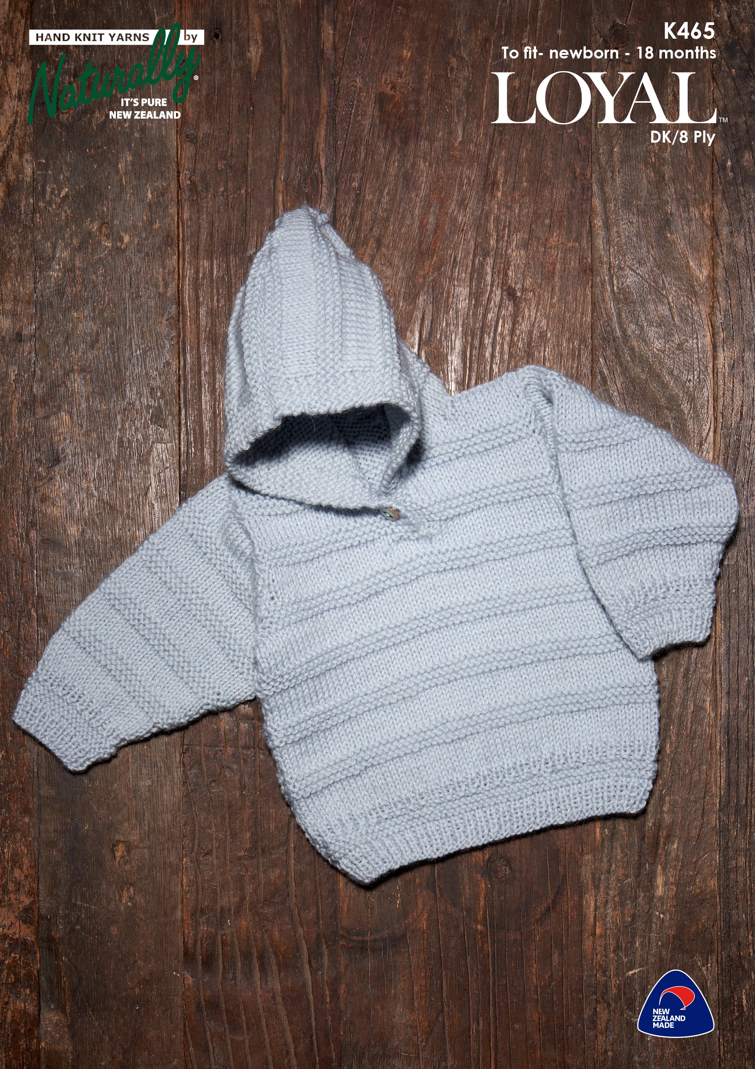 Naturally Pattern Leaflet Loyal DK/8Ply Kids/Hoodie K465