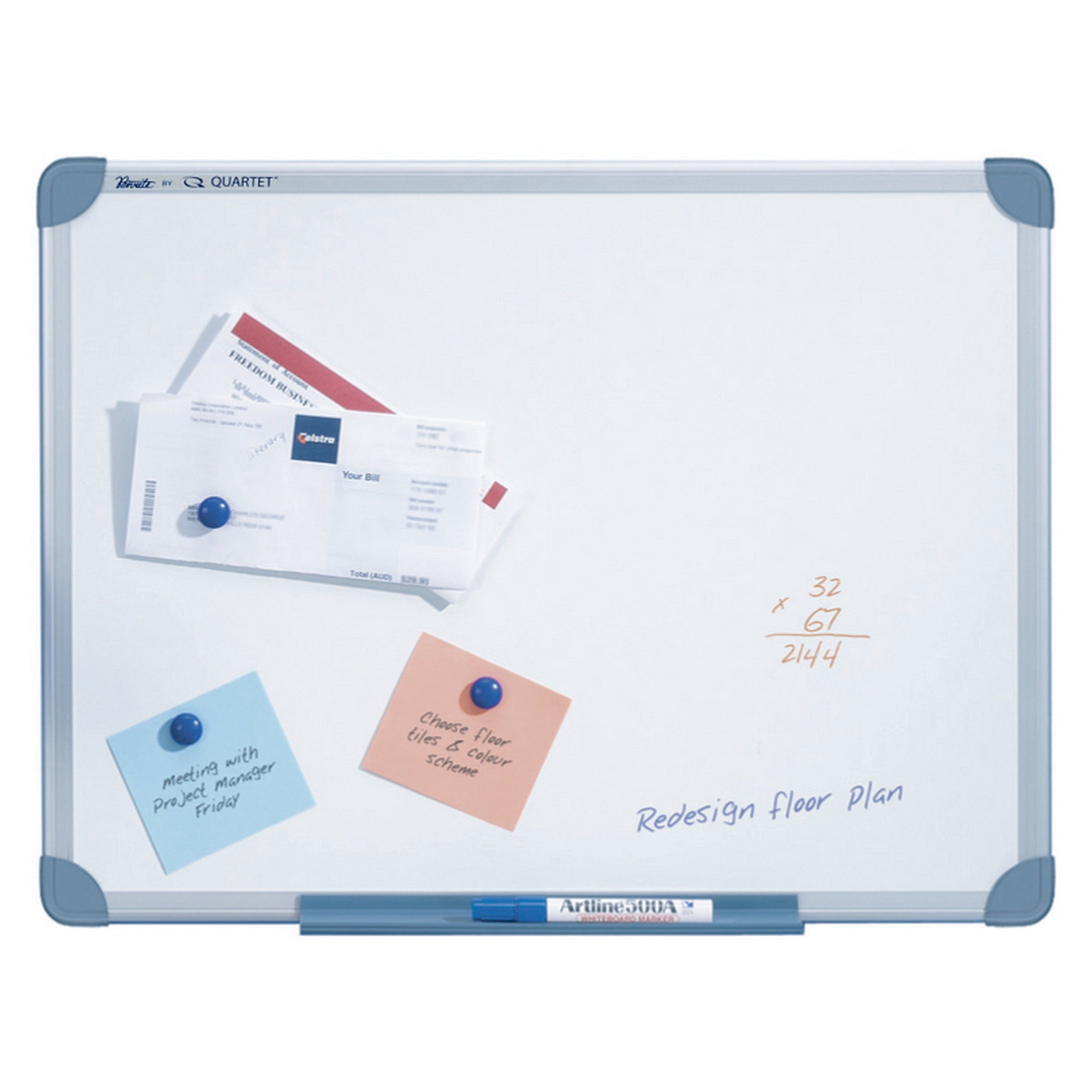 Quartet Whiteboard Slim Line Magnetic | Hobby Land